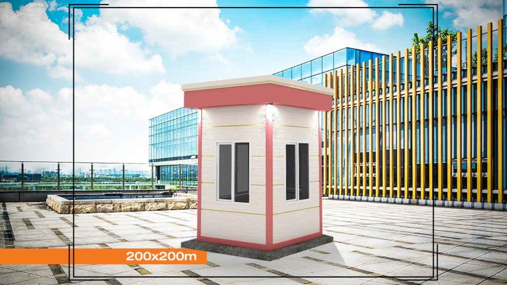 200x200 Guérite moderne - Modulaire concept 45